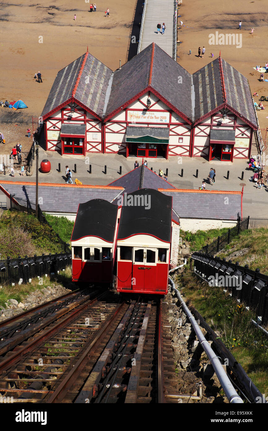 The Saltburn Cliff Lift at Saltburn-by-the-Sea, United Kingdom Stock ...