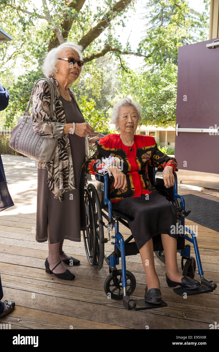 Elderly class wheelchair hi-res stock photography and images - Alamy