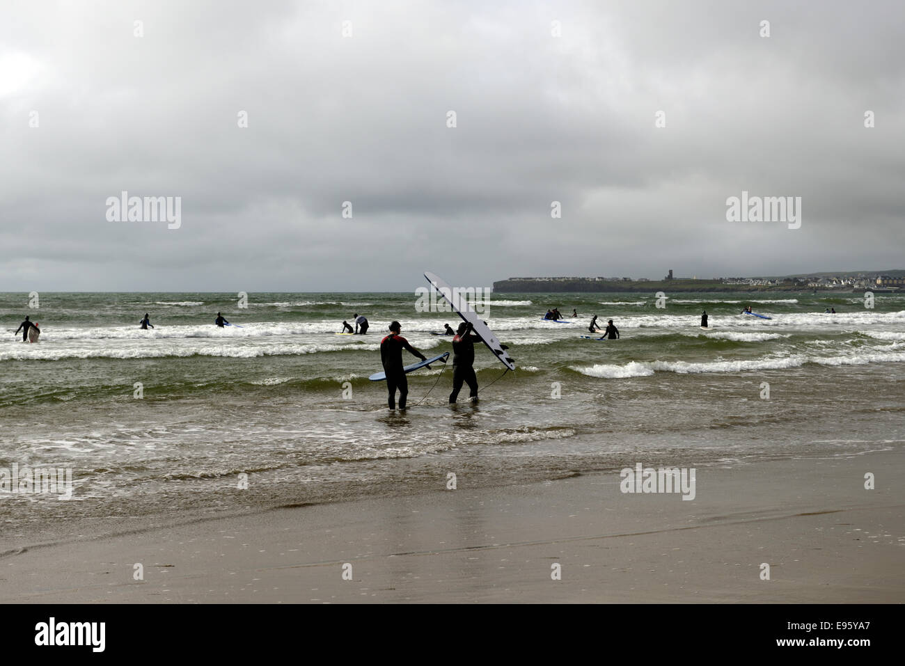 surf surfing surfer lahinch lehinch clare ireland west coast wild ...