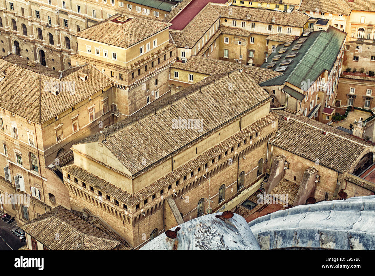 View from the top of St. Peter's basilica Stock Photo - Alamy