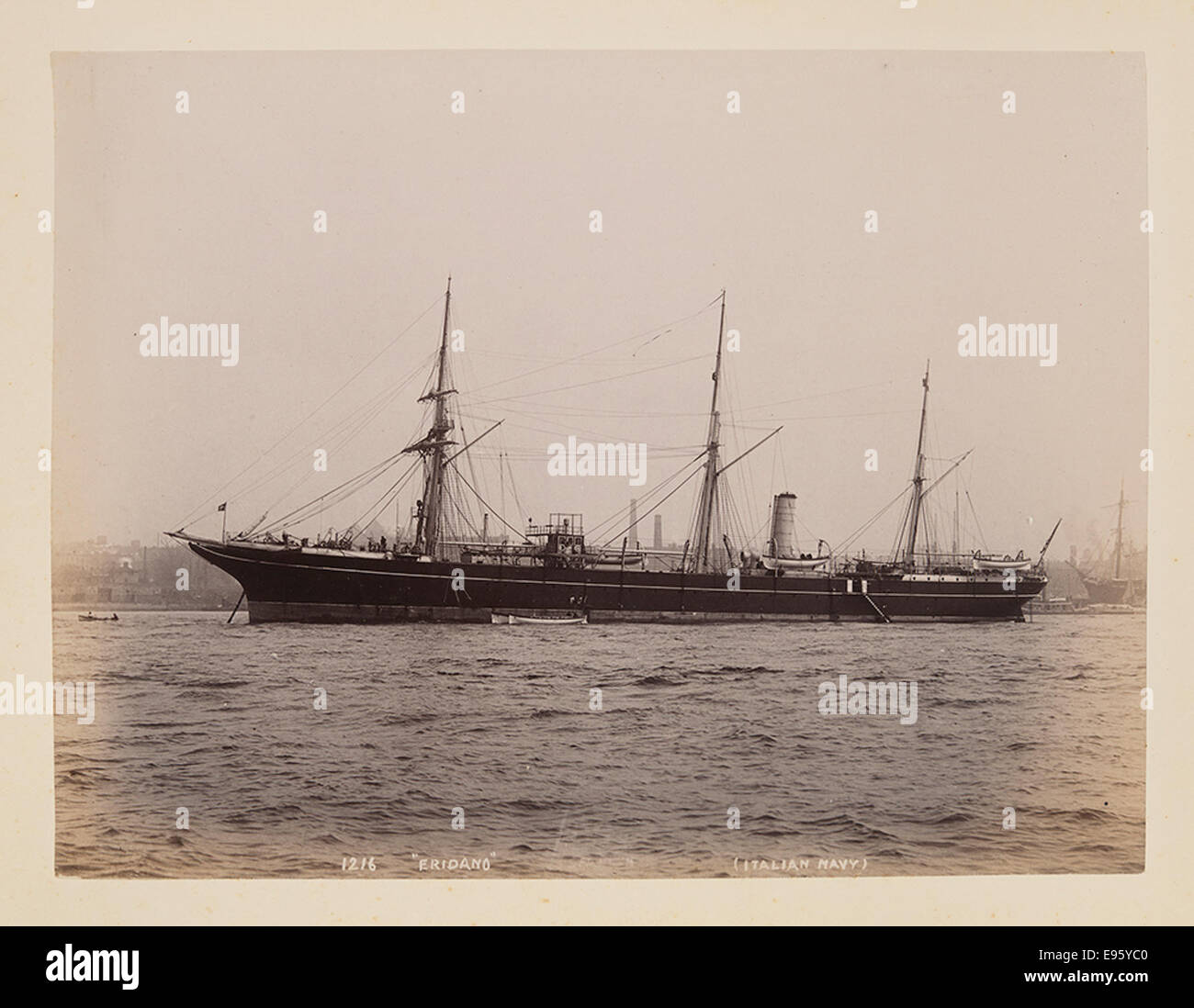 This image shows the 'Eridano,' a vessel from the Italian Royal Navy ...