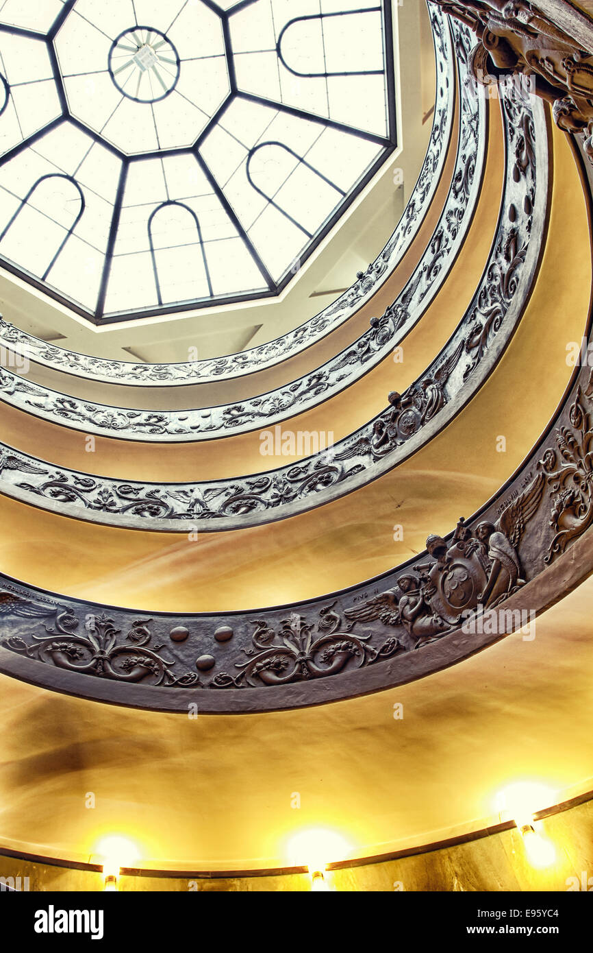 double spiral staircase in Vatican, Italy Stock Photo - Alamy