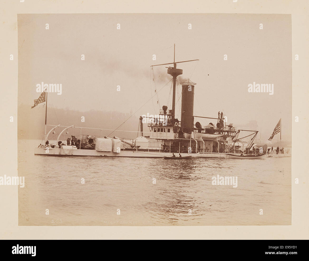 The USS Miantonomoh, a U.S. Navy vessel, is shown in a photograph with ...