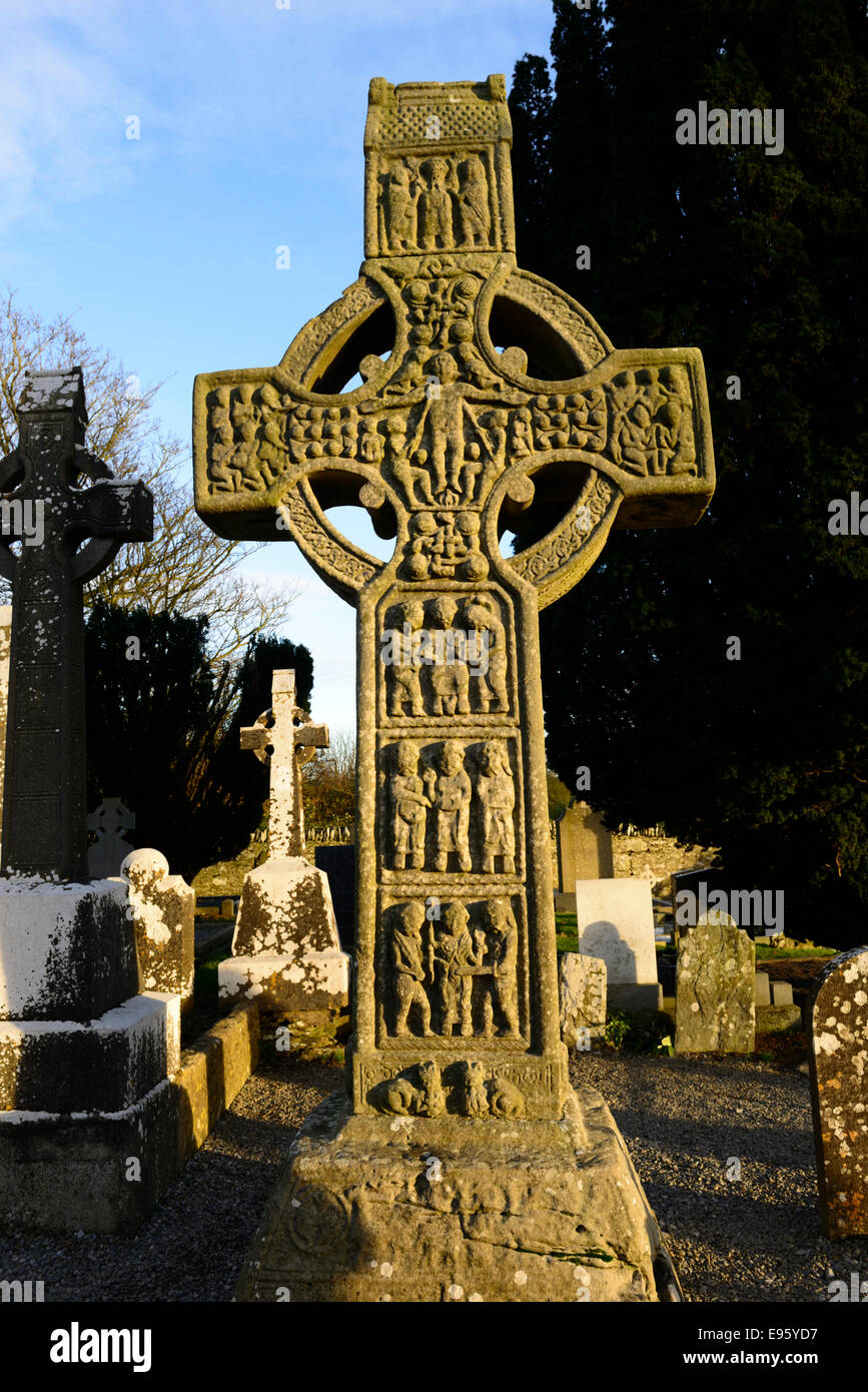 Evening light on the Cross of Muiredach a famous 10th century wheel ...