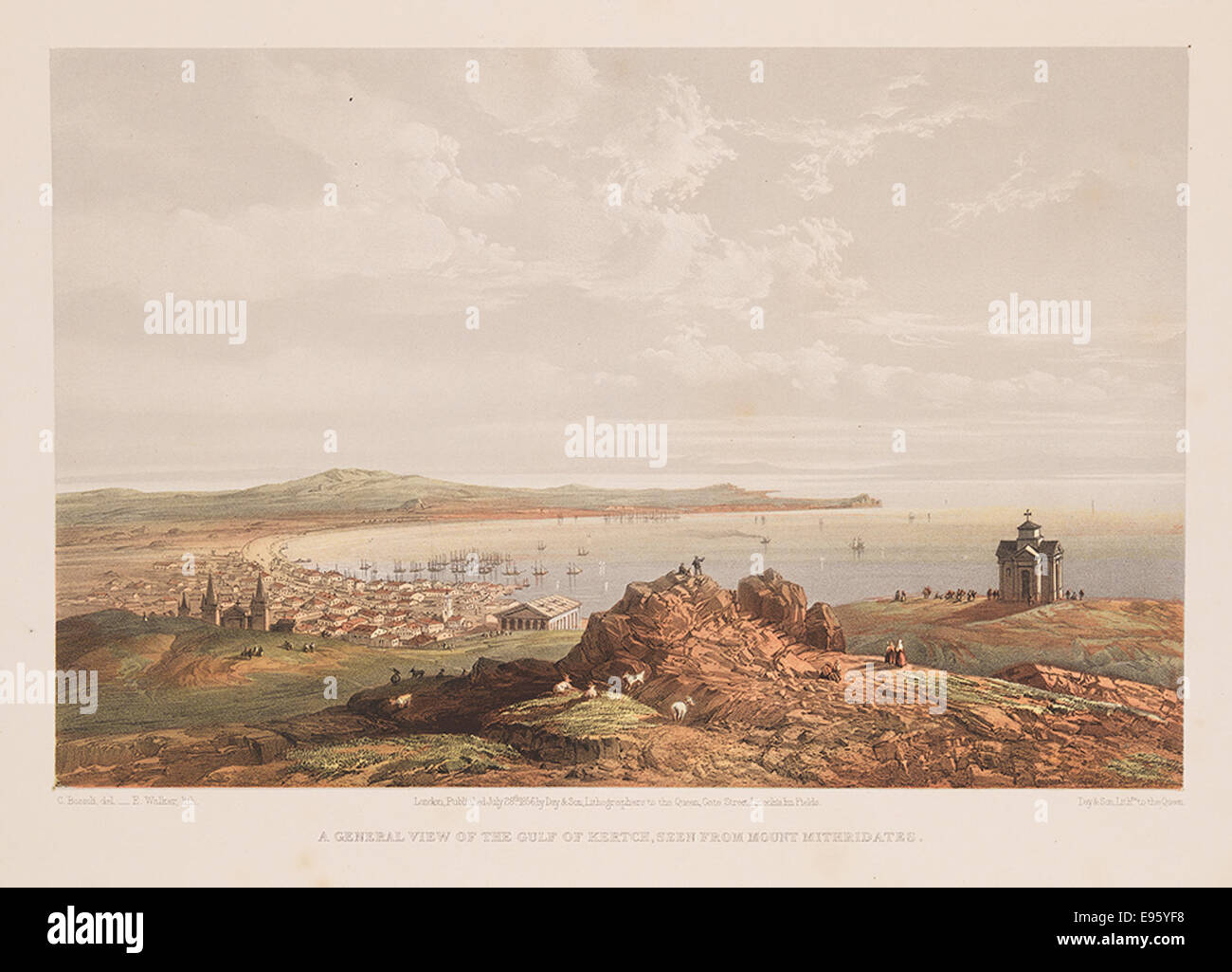 This general view of the Gulf of Kertch, taken from Mount Mithridates ...