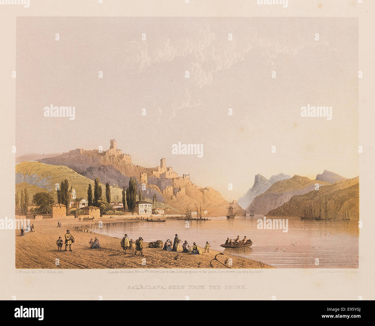 This photograph captures the view of Balaclava, located on the Black ...