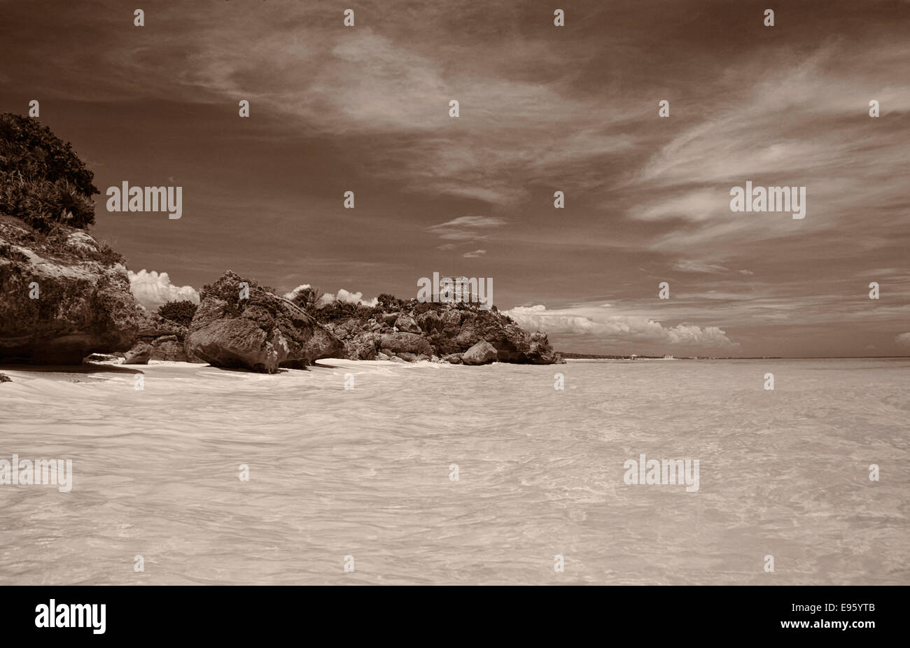 Tropical Carabian Beach Stock Photo - Alamy