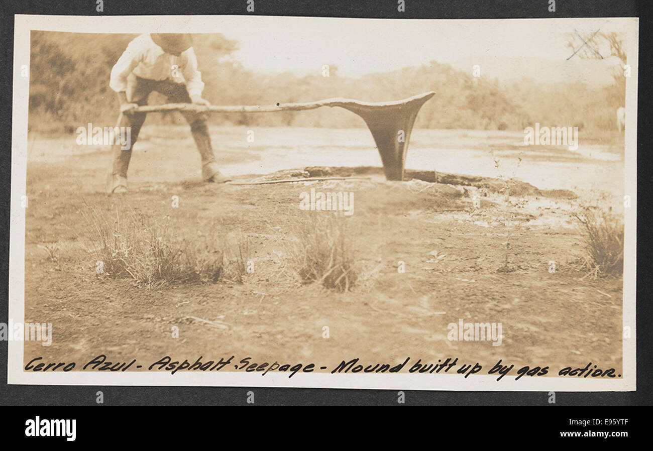 Image of the Cerro Azul Asphalt Seepage, a natural phenomenon where ...