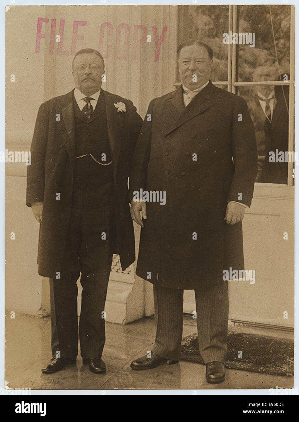 This iconic photograph shows Presidents Theodore Roosevelt and William ...