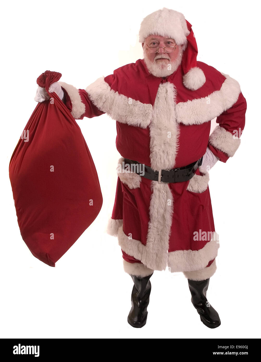 Santa and his sack Stock Photo - Alamy