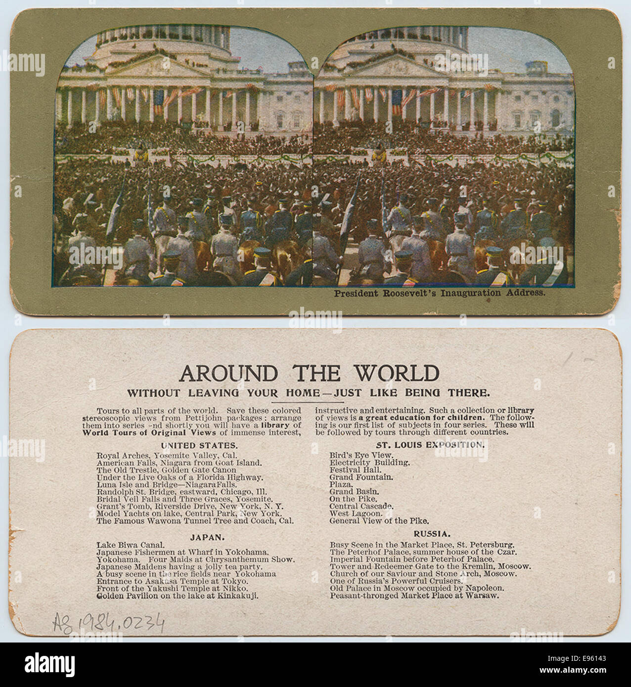 This historical photograph captures President Theodore Roosevelt ...