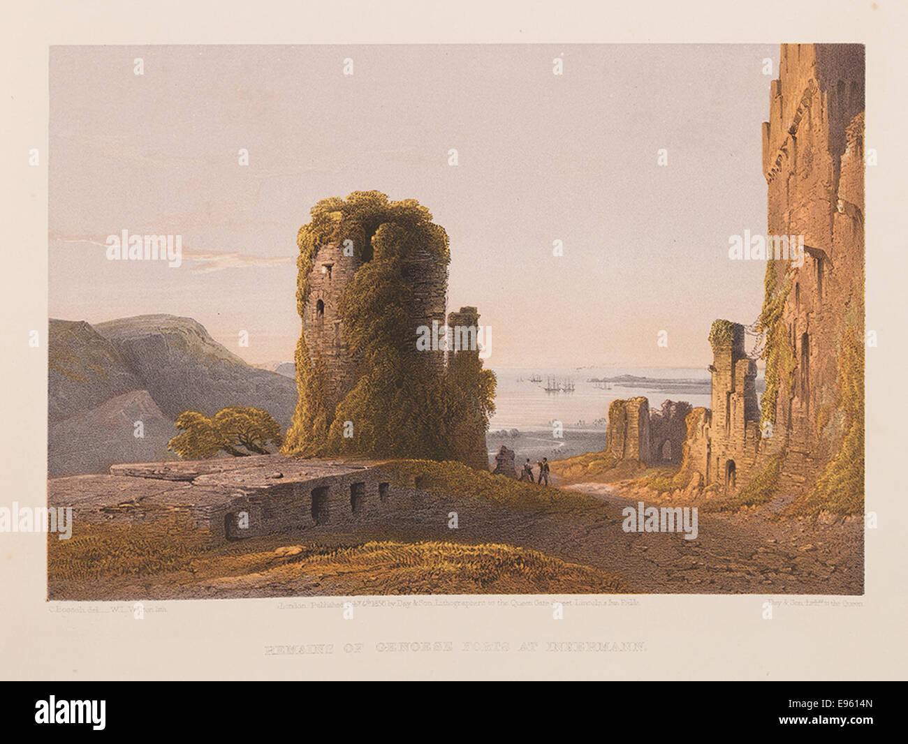 This image captures the remains of the Genoese forts at Inkermann ...