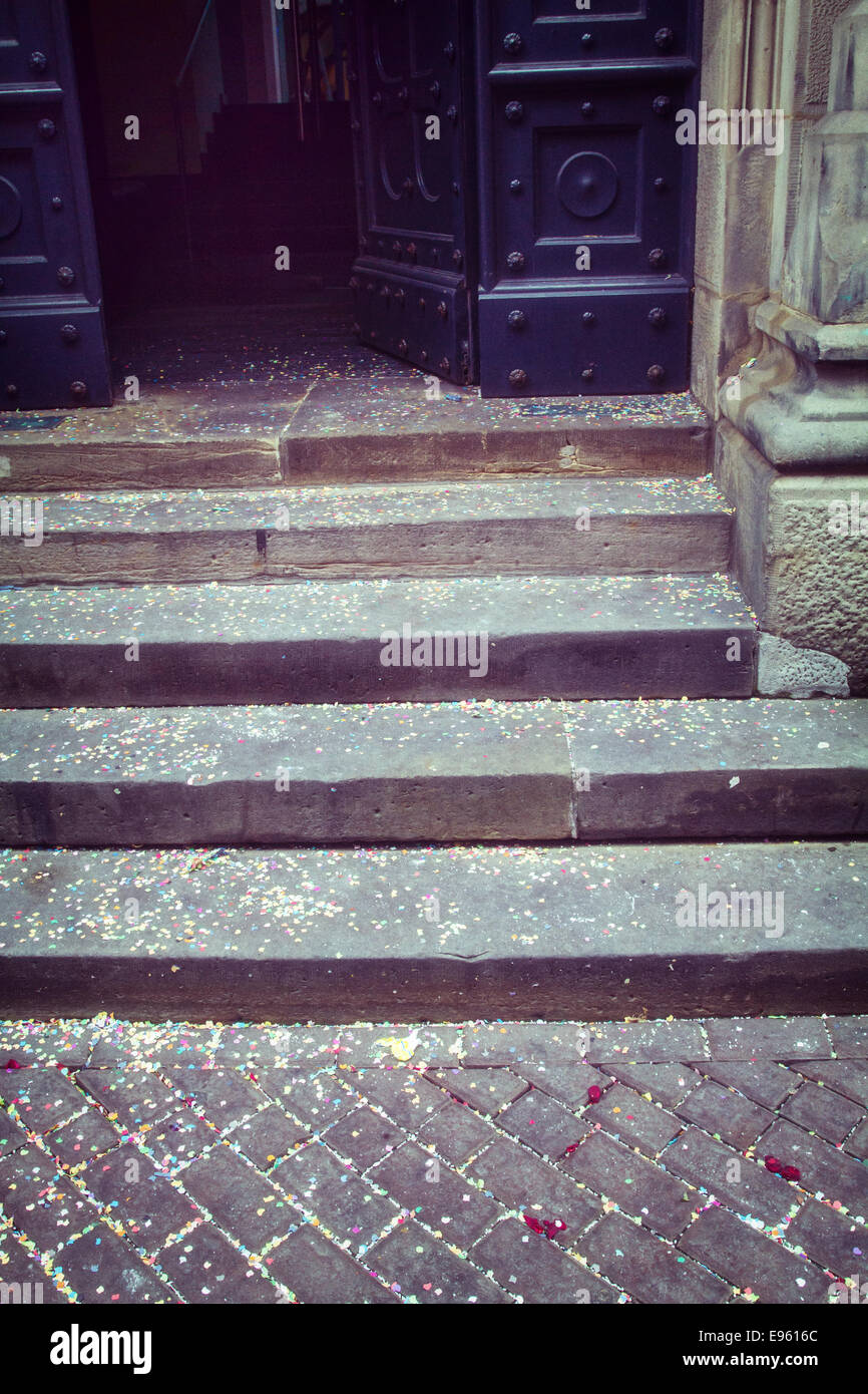 old retro style stairs Stock Photo - Alamy