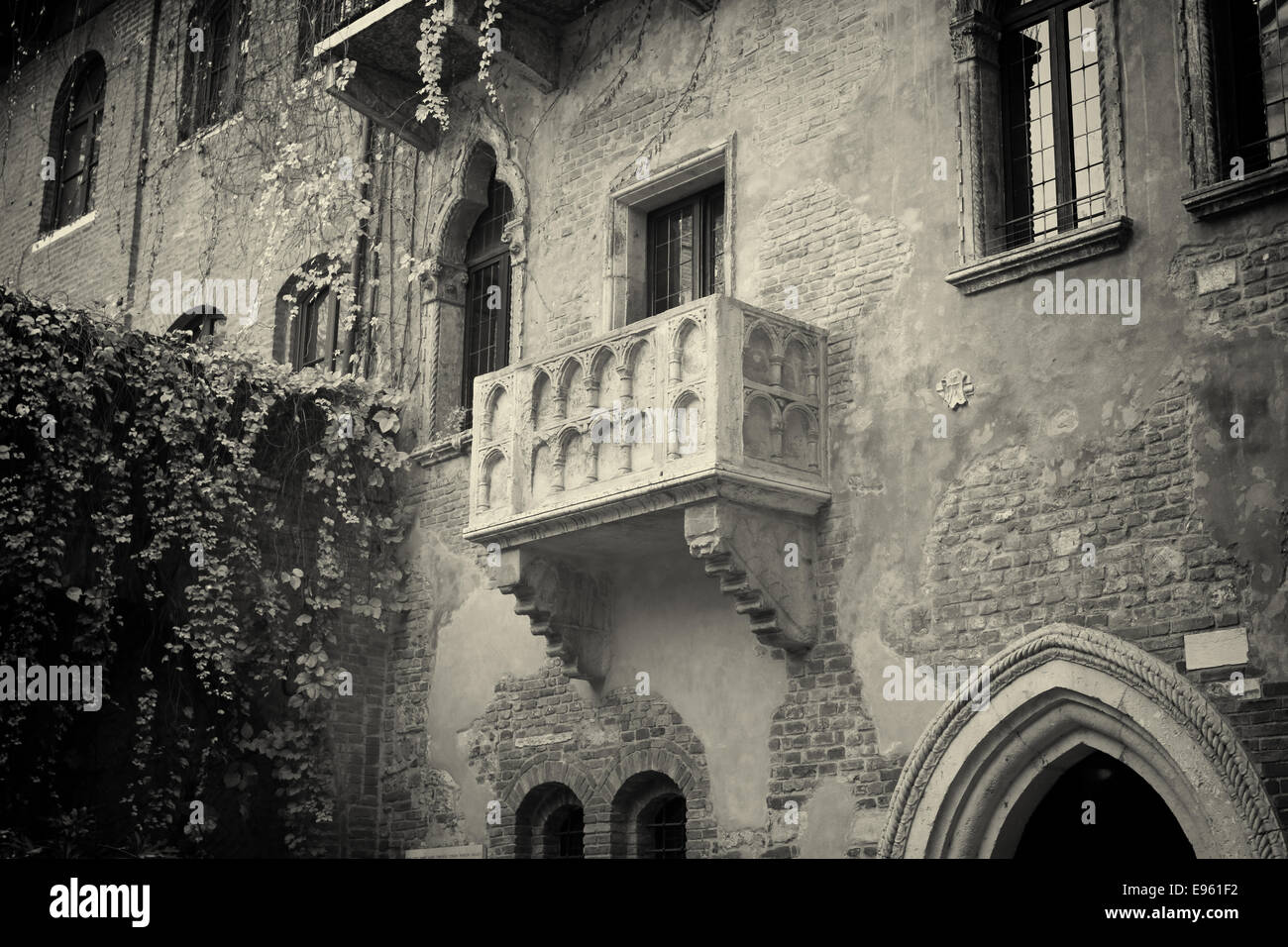 The famous balcony of Romeo and Juliet Stock Photo - Alamy