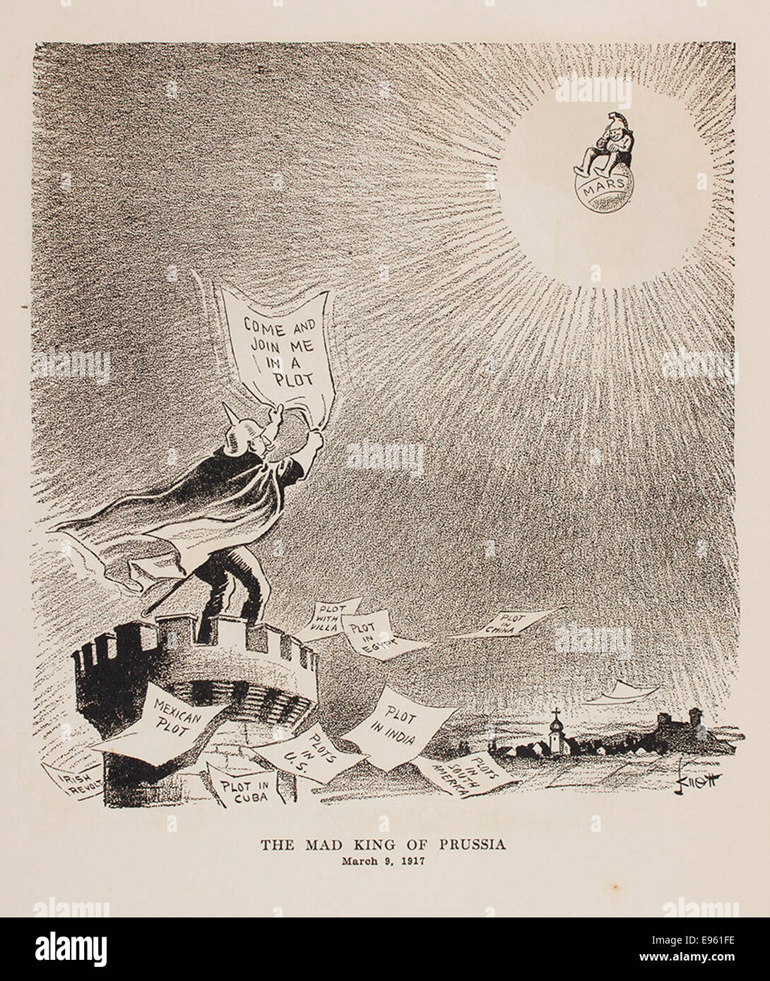 Germany world war one cartoon hi-res stock photography and images - Alamy