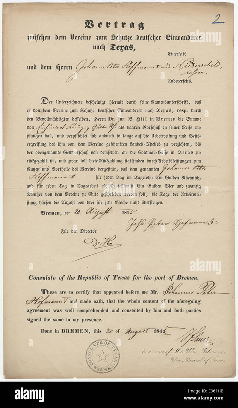 This document is a historical contract between the Society for the ...