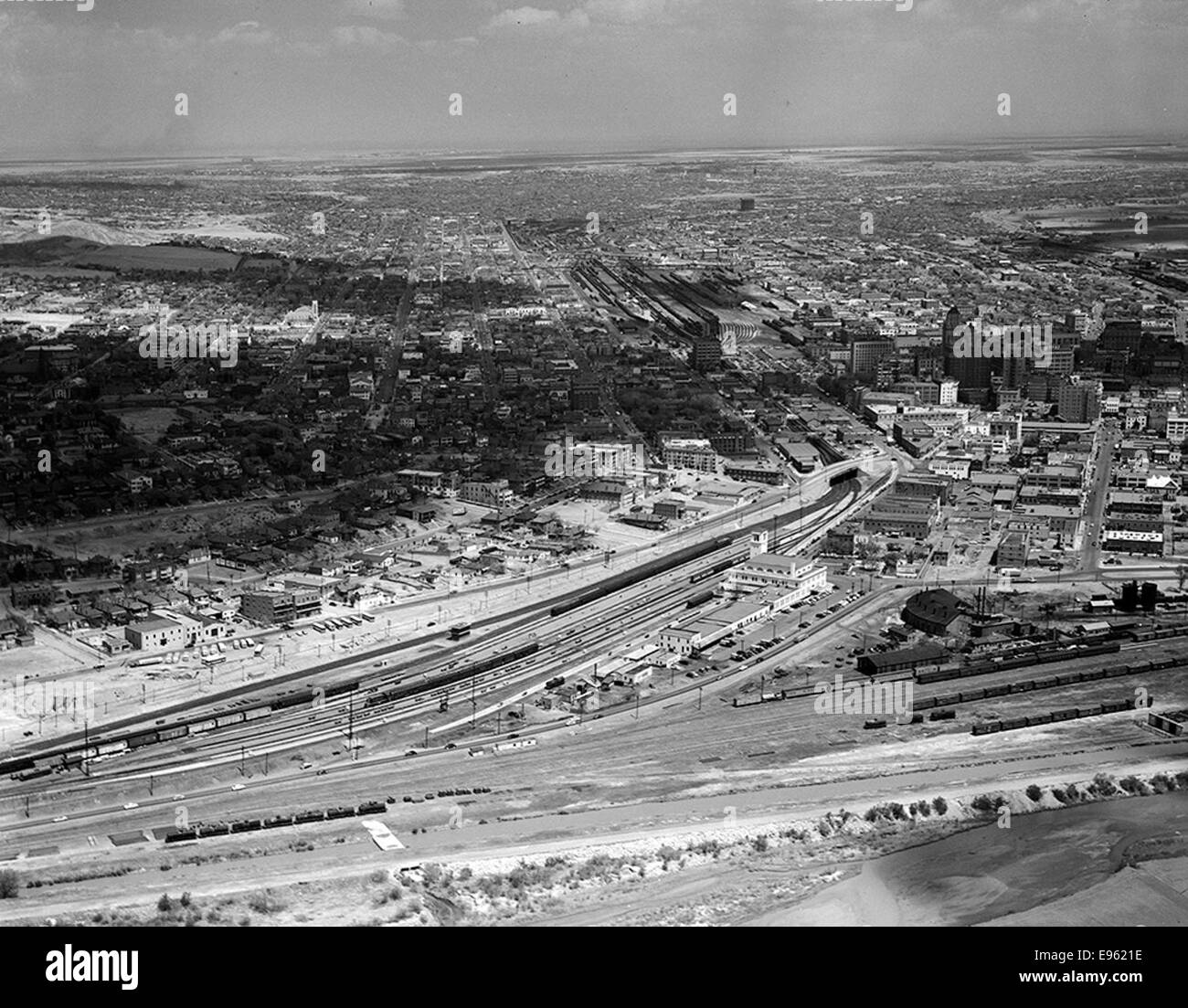 Railroad areas Black and White Stock Photos & Images - Alamy