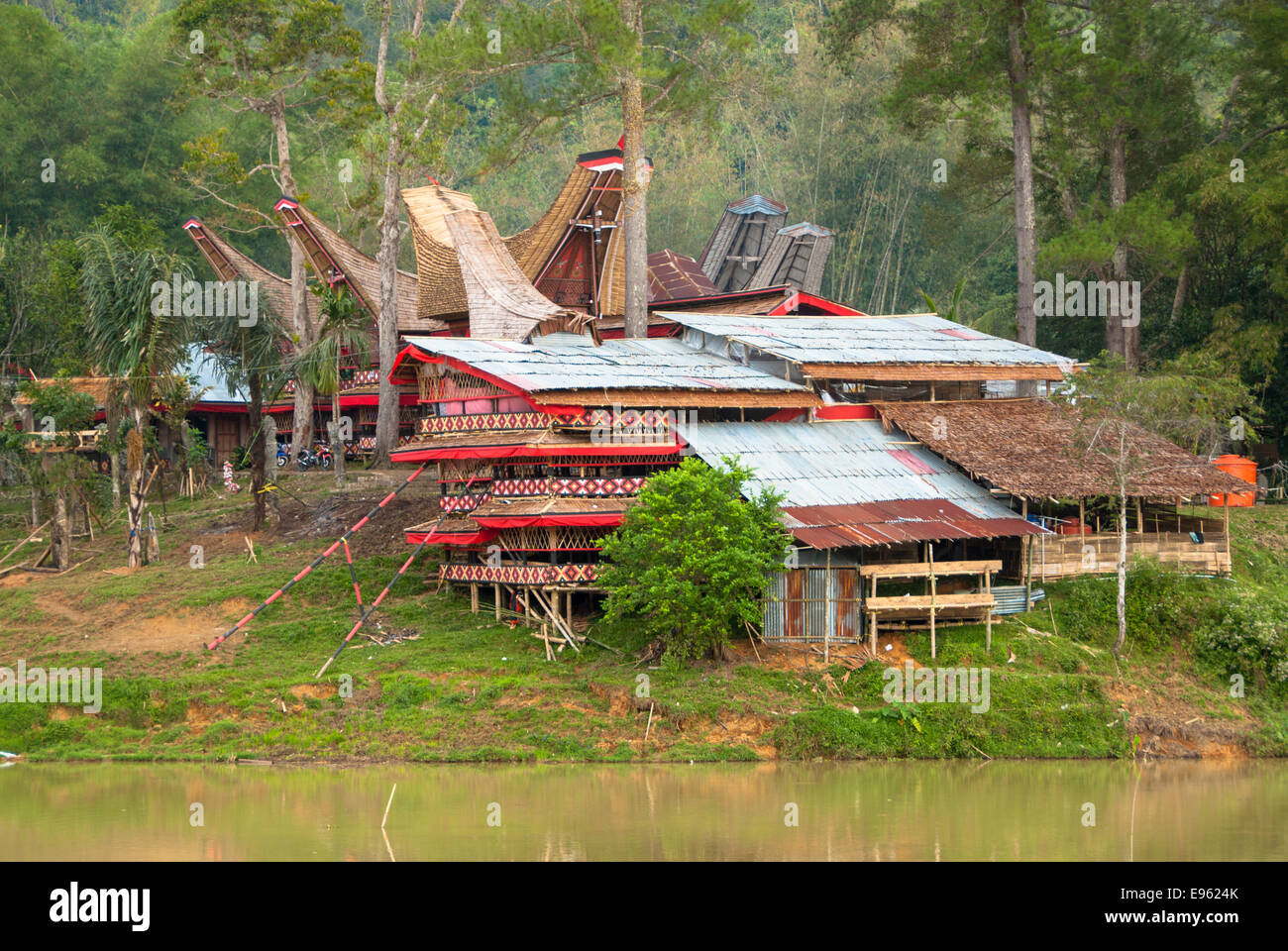kete kesu, a traditional village in tanah toraja in sulawesi in ...