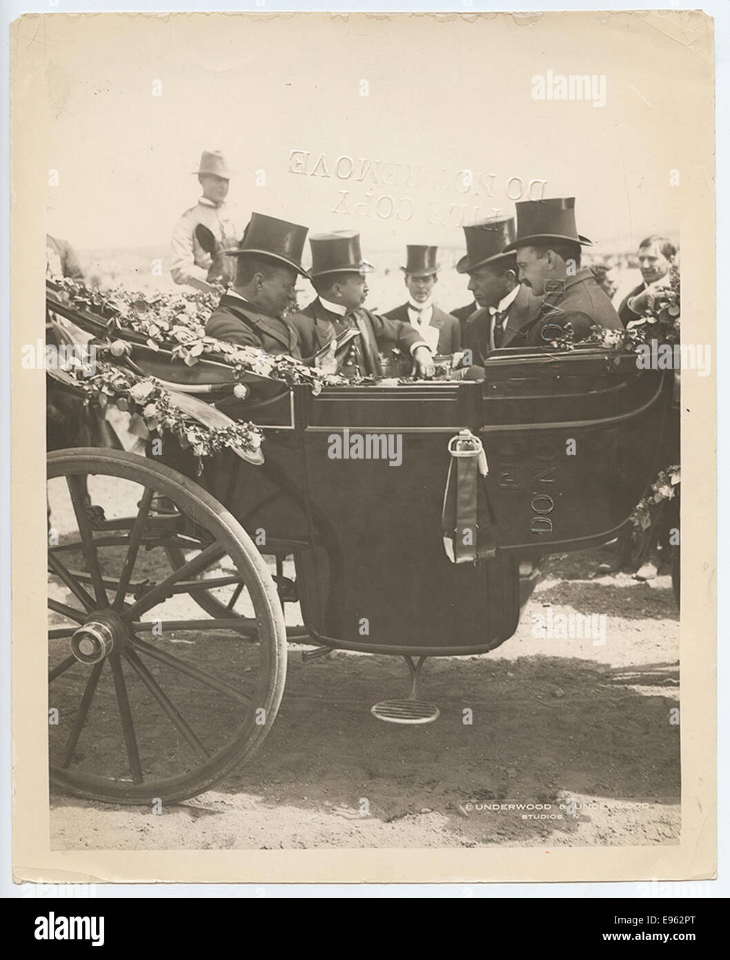 This photograph shows President Theodore Roosevelt in Santa Fe, New ...