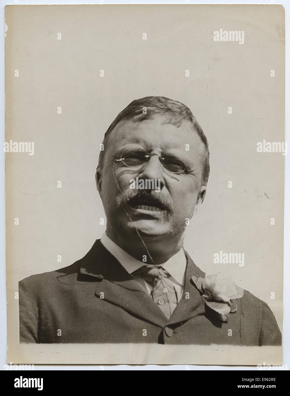 A formal portrait of Theodore Roosevelt, the 26th President of the ...