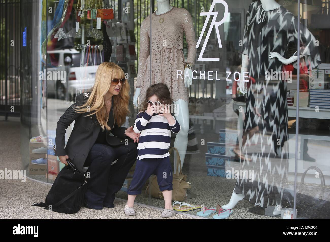 Rachel Zoe and family seen shopping on Robertson Boulevard. Featuring ...