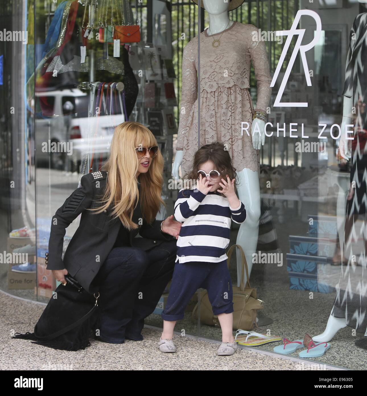 Rachel Zoe and family seen shopping on Robertson Boulevard. Featuring ...