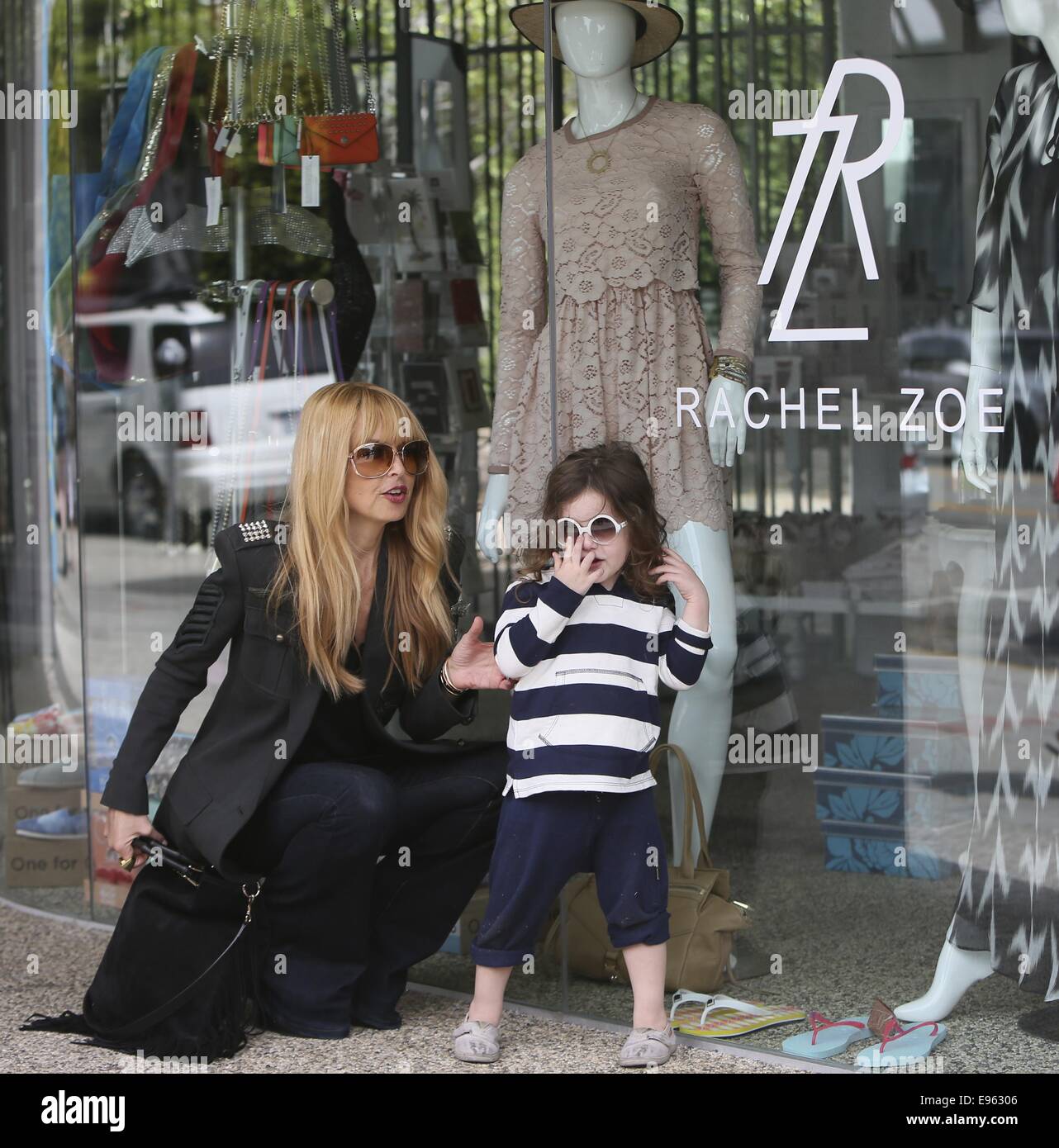 Rachel Zoe and family seen shopping on Robertson Boulevard. Featuring ...