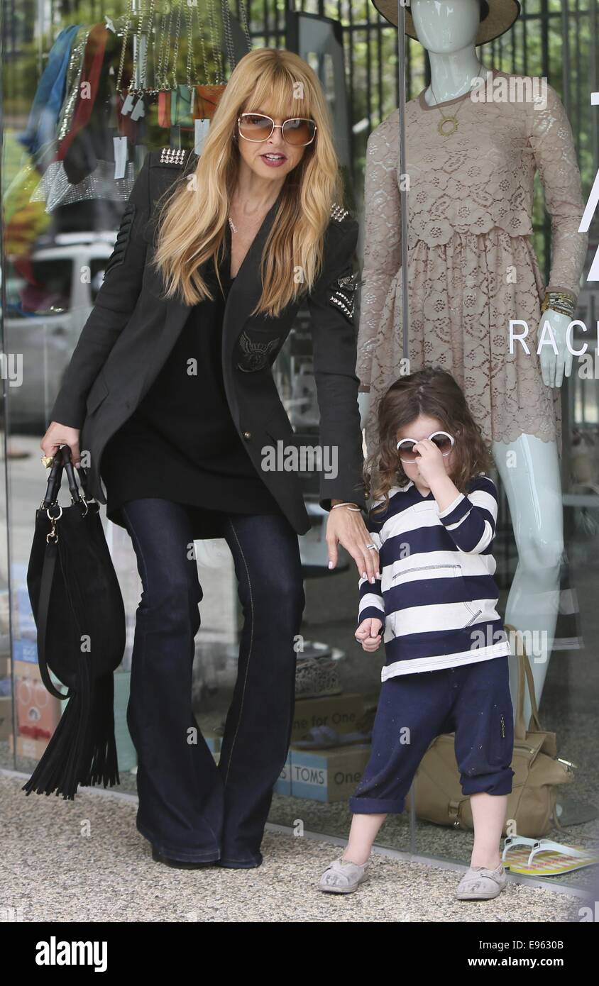 Rachel Zoe and family seen shopping on Robertson Boulevard. Featuring ...