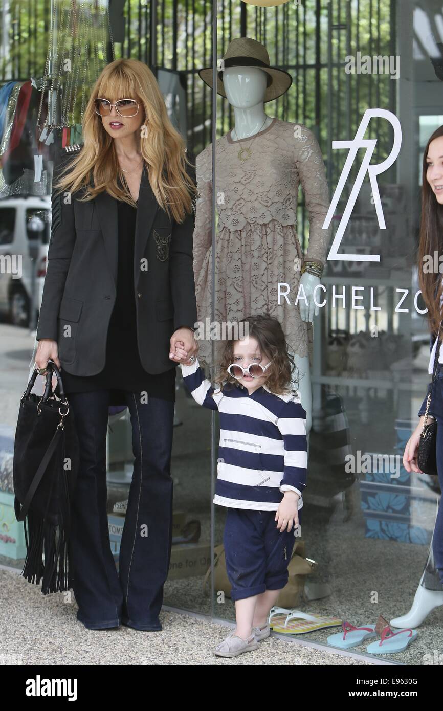 Rachel Zoe and family seen shopping on Robertson Boulevard. Featuring ...