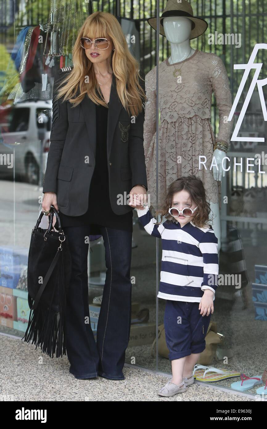 Rachel Zoe and family seen shopping on Robertson Boulevard. Featuring ...