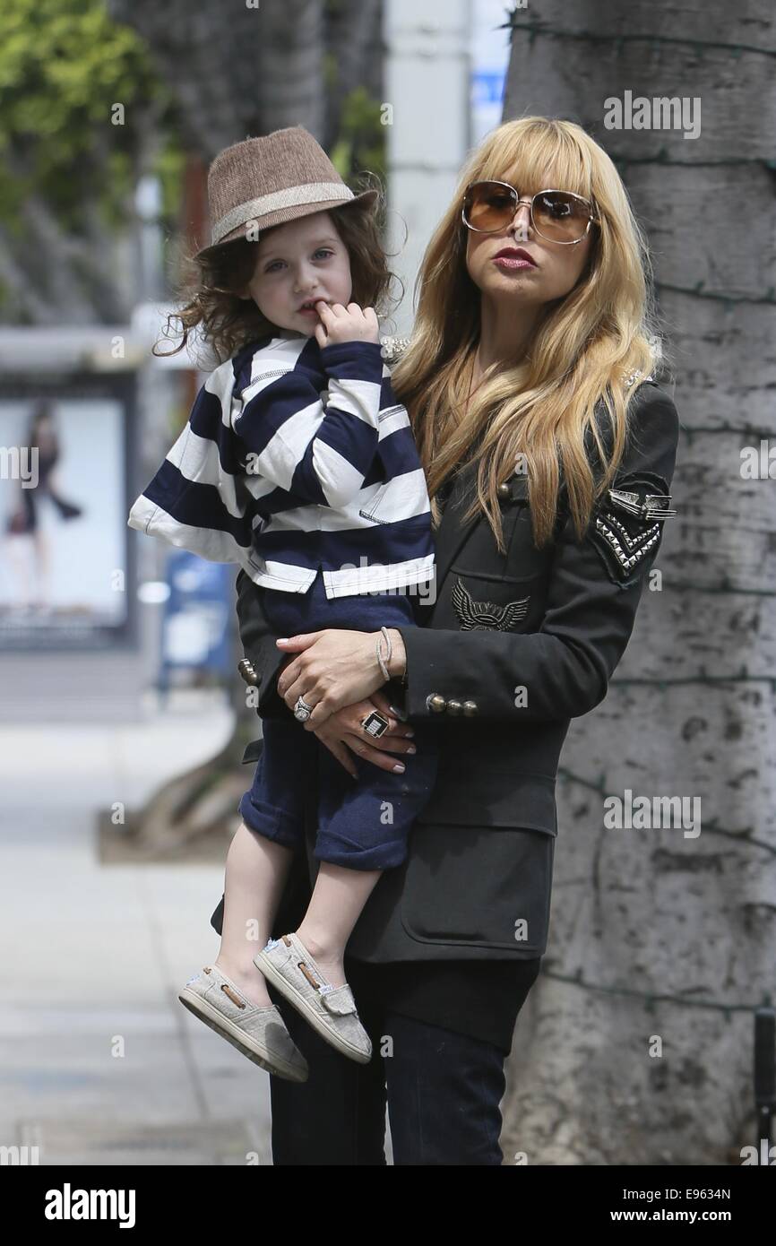 Rachel Zoe and family seen shopping on Robertson Boulevard. Featuring ...