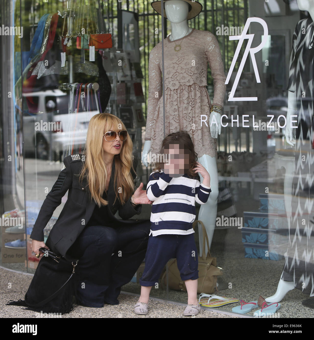 Rachel Zoe and family seen shopping on Robertson Boulevard. Featuring ...