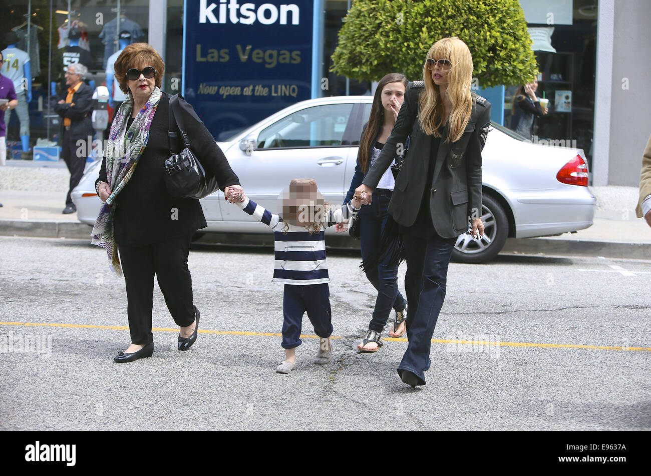 Rachel Zoe and family seen shopping on Robertson Boulevard. Featuring ...