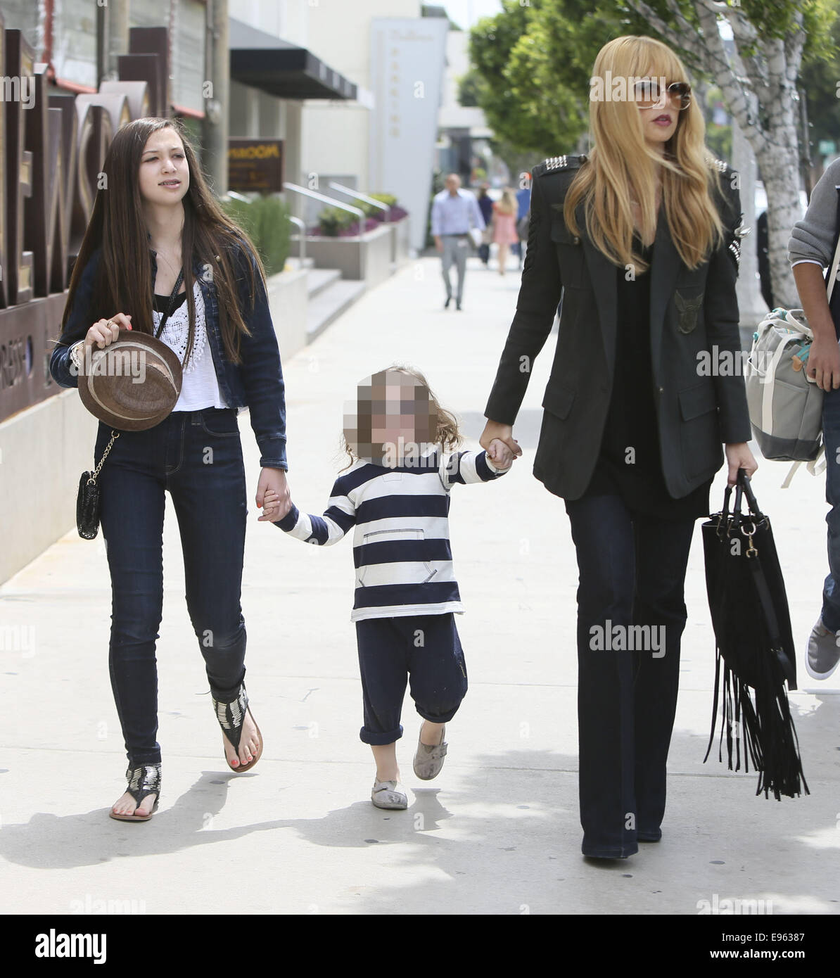 Rachel Zoe and family seen shopping on Robertson Boulevard. Featuring ...