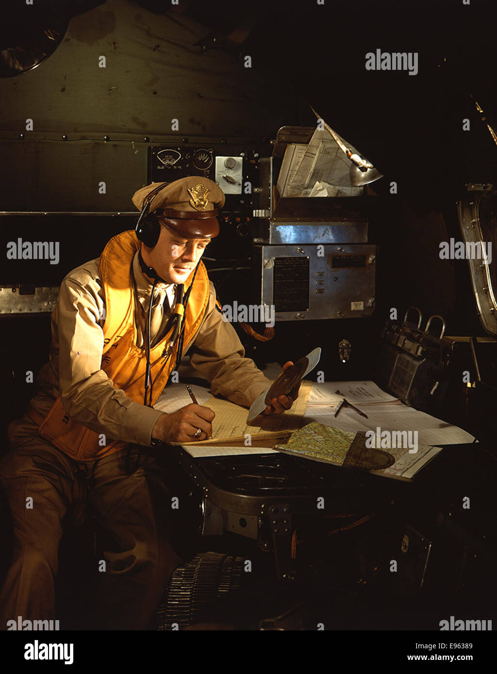 [U.S. Flight Navigator, Boeing B-17 Flying Fortress, World War II ...