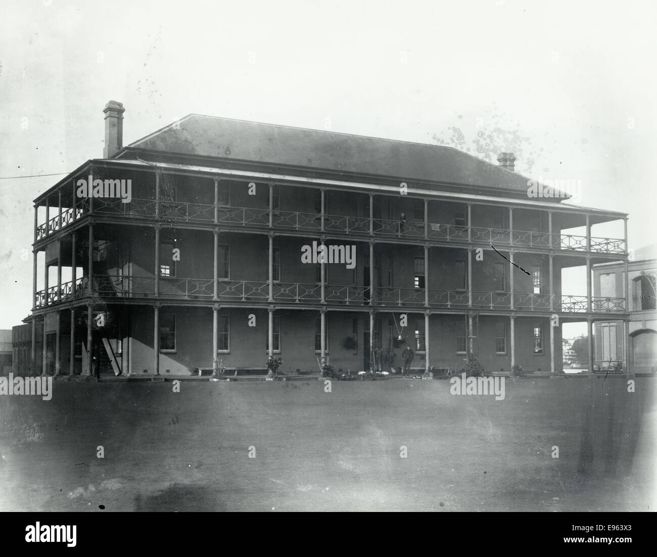 Photograph of the barracks on Garden Island, Sydney, showcasing the ...