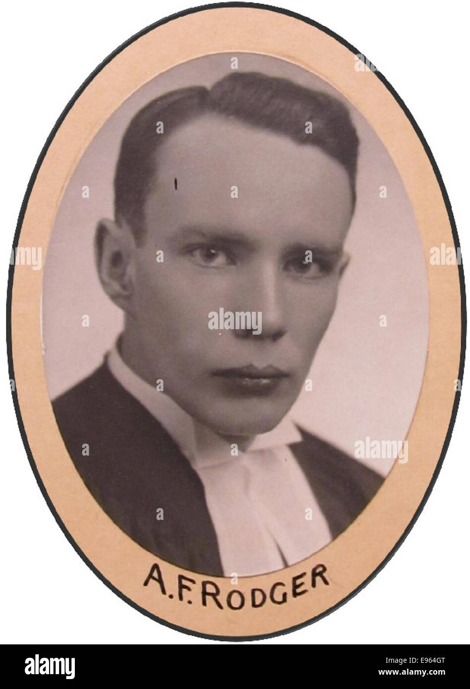 A portrait photograph of Albert Foster Rodger, a 1943 graduate of ...