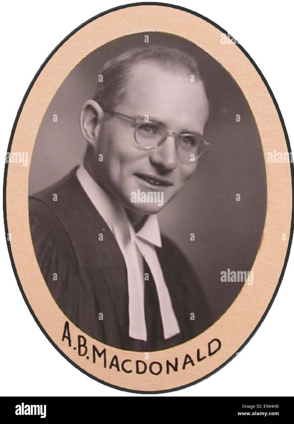 This is a formal portrait of Alexander Barrett Macdonald, a ...