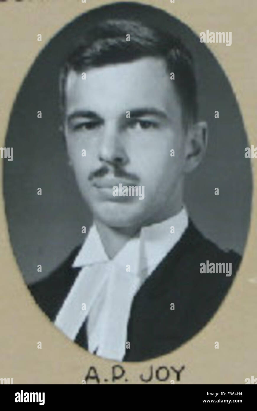 A formal portrait of Alexander Primrose Grahame Joy, a 1940 graduate of ...
