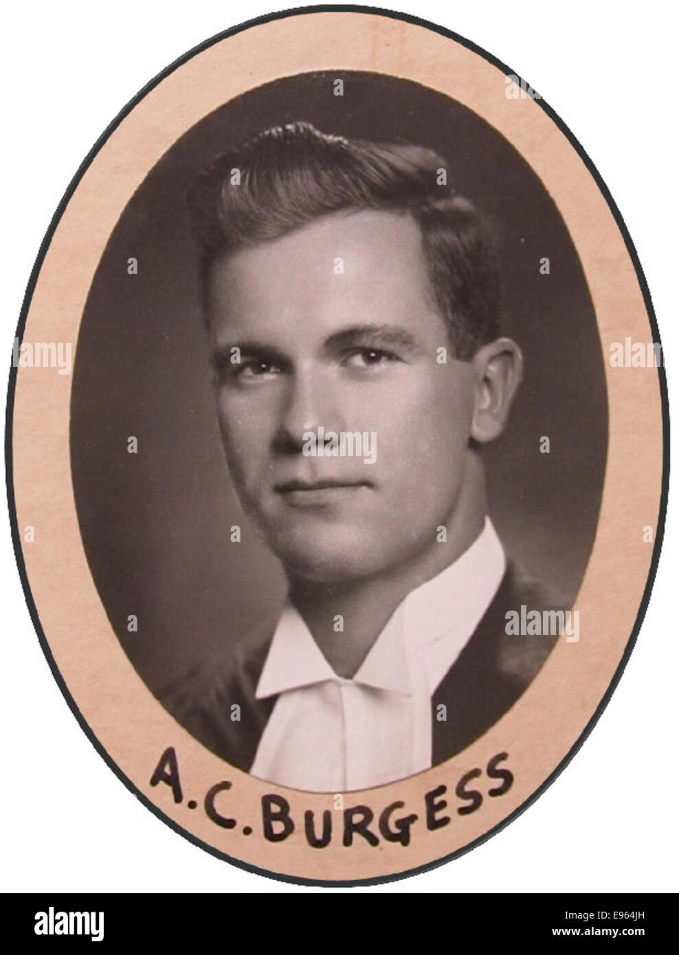 A portrait of Arthur Campbell Burgess (1923-1989), a lawyer and ...