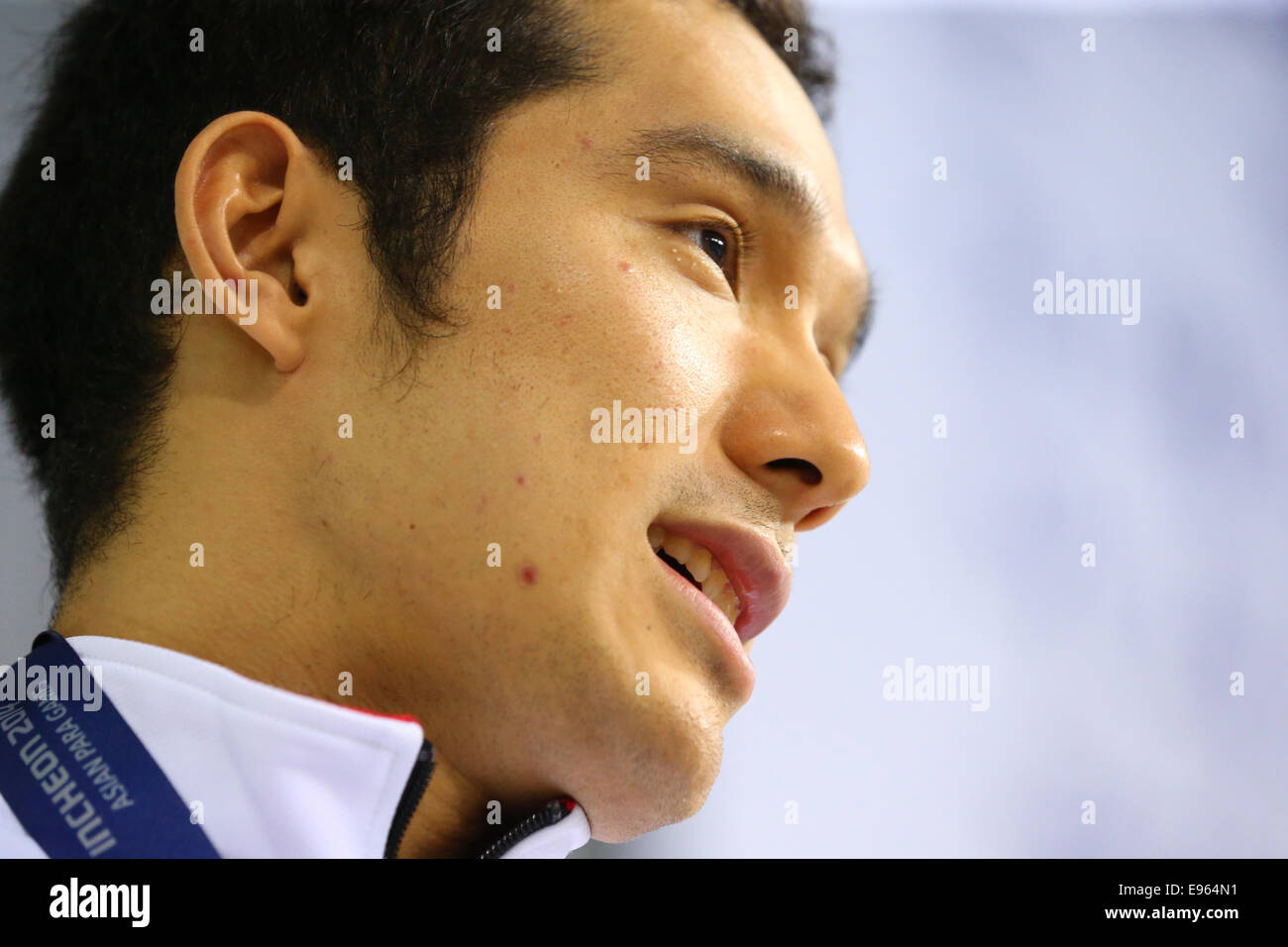 Incheon, South Korea. 20th Oct, 2014. Yasuhiro Tanaka (JPN) Swimming : Men's 100m Breaststroke ...