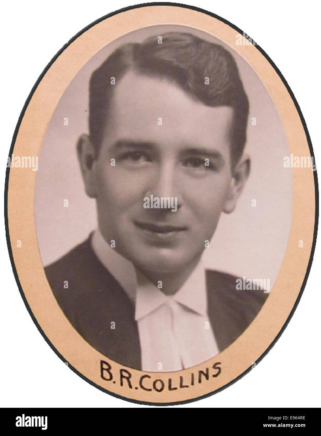 A portrait of Bernard Robertson Collins, a graduate of Osgoode Hall Law ...