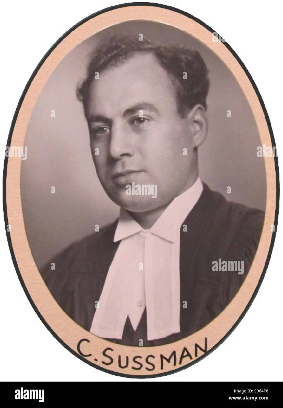 A formal portrait of Carl Sussman, showcasing his professional attire ...