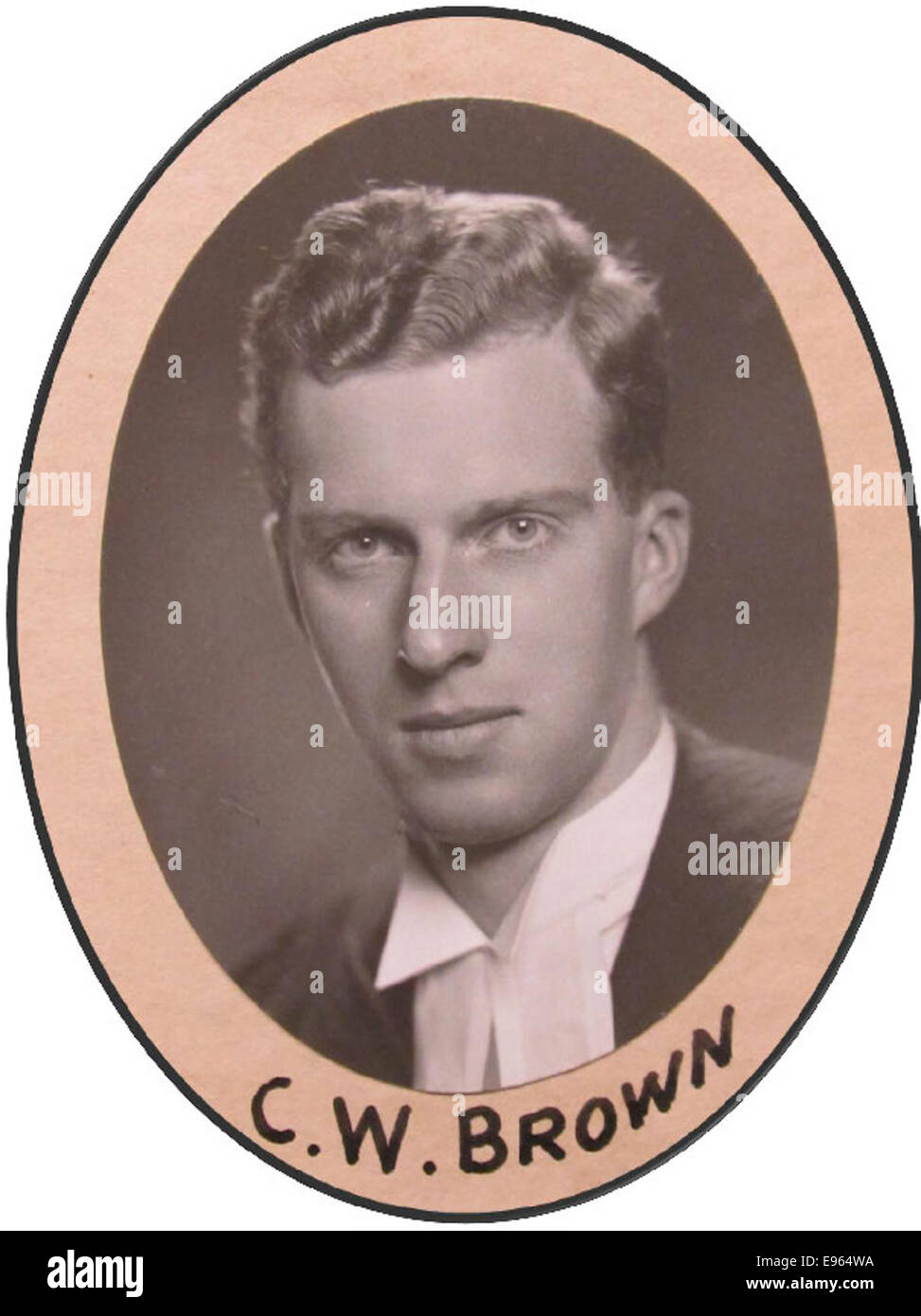This is a formal portrait of Charles Wessels Brown, a prominent figure ...