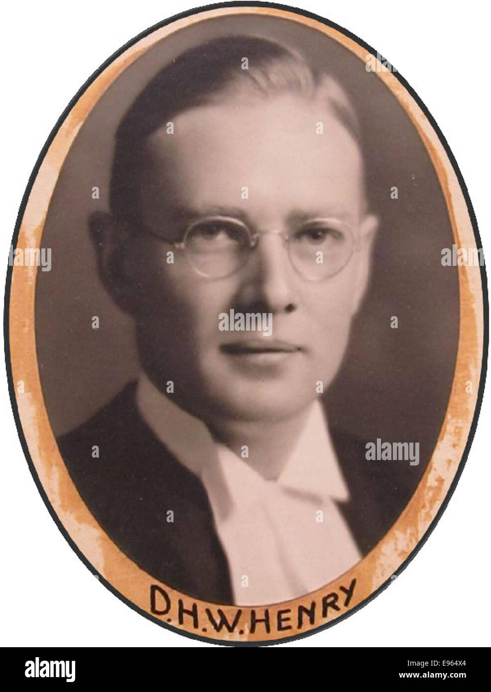 This photograph captures David Howard Woodhouse Henry, born in 1916, a ...
