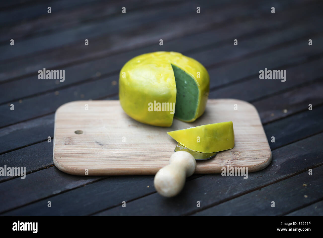 Dutch pesto cheese Stock Photo - Alamy