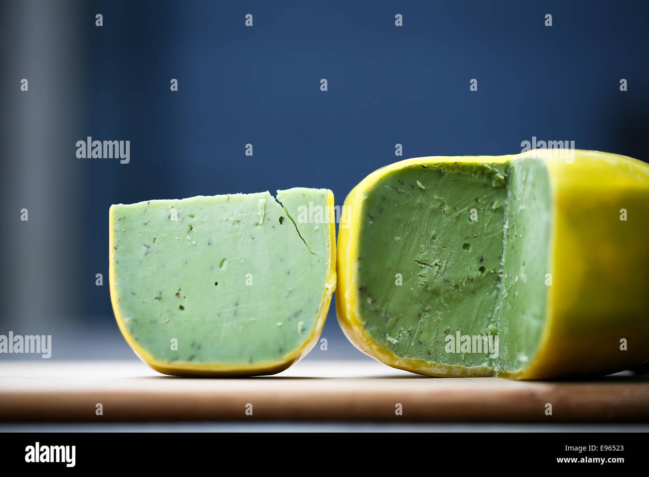 Dutch pesto cheese Stock Photo - Alamy