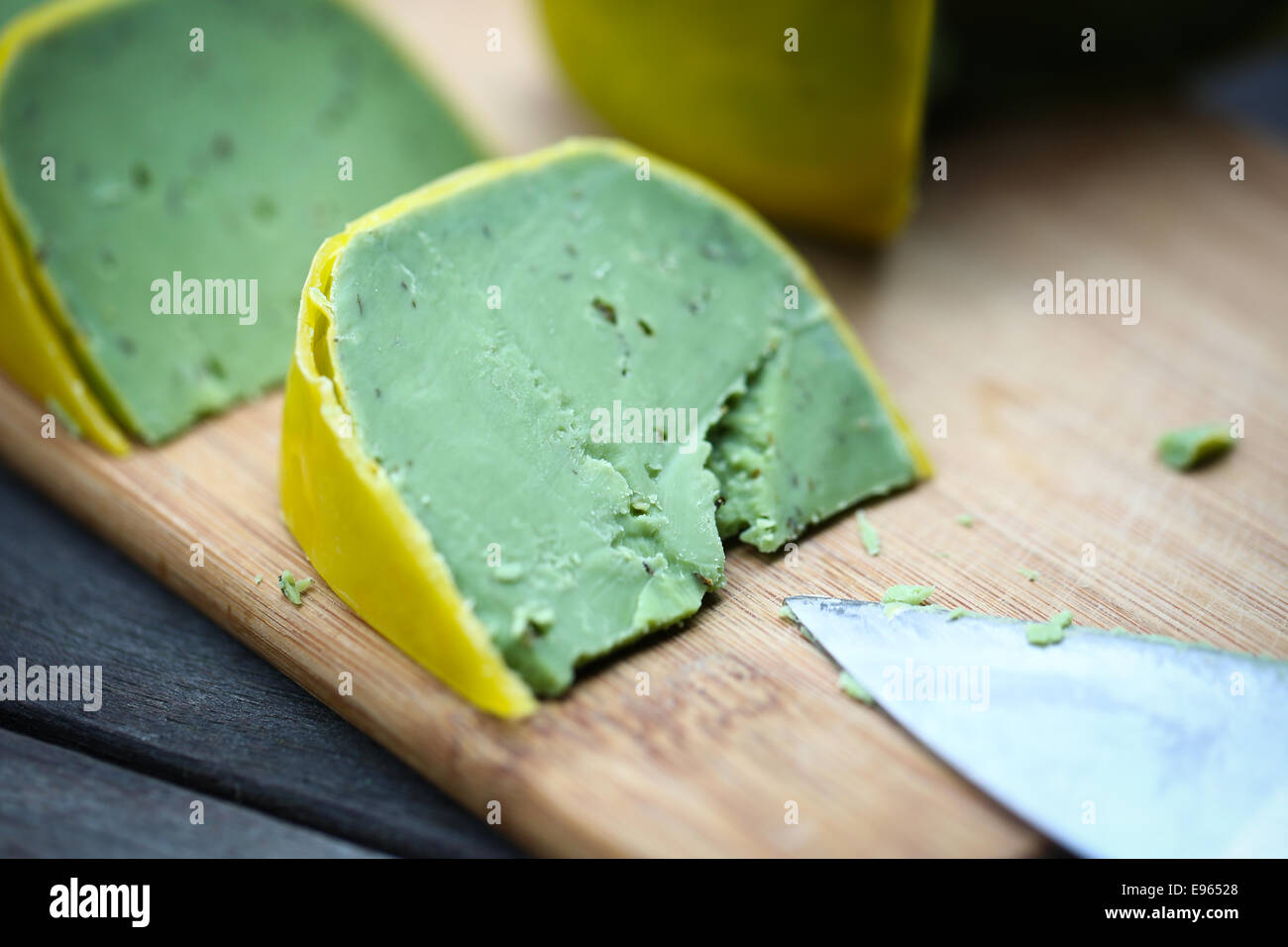 Dutch pesto cheese Stock Photo - Alamy