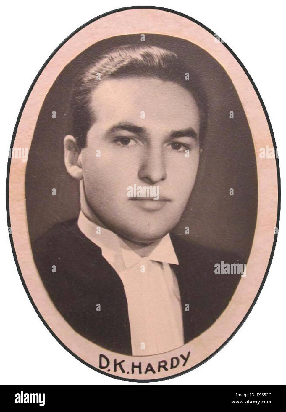 A portrait of Donald Kerr Hardy (1913-1997), an influential figure ...