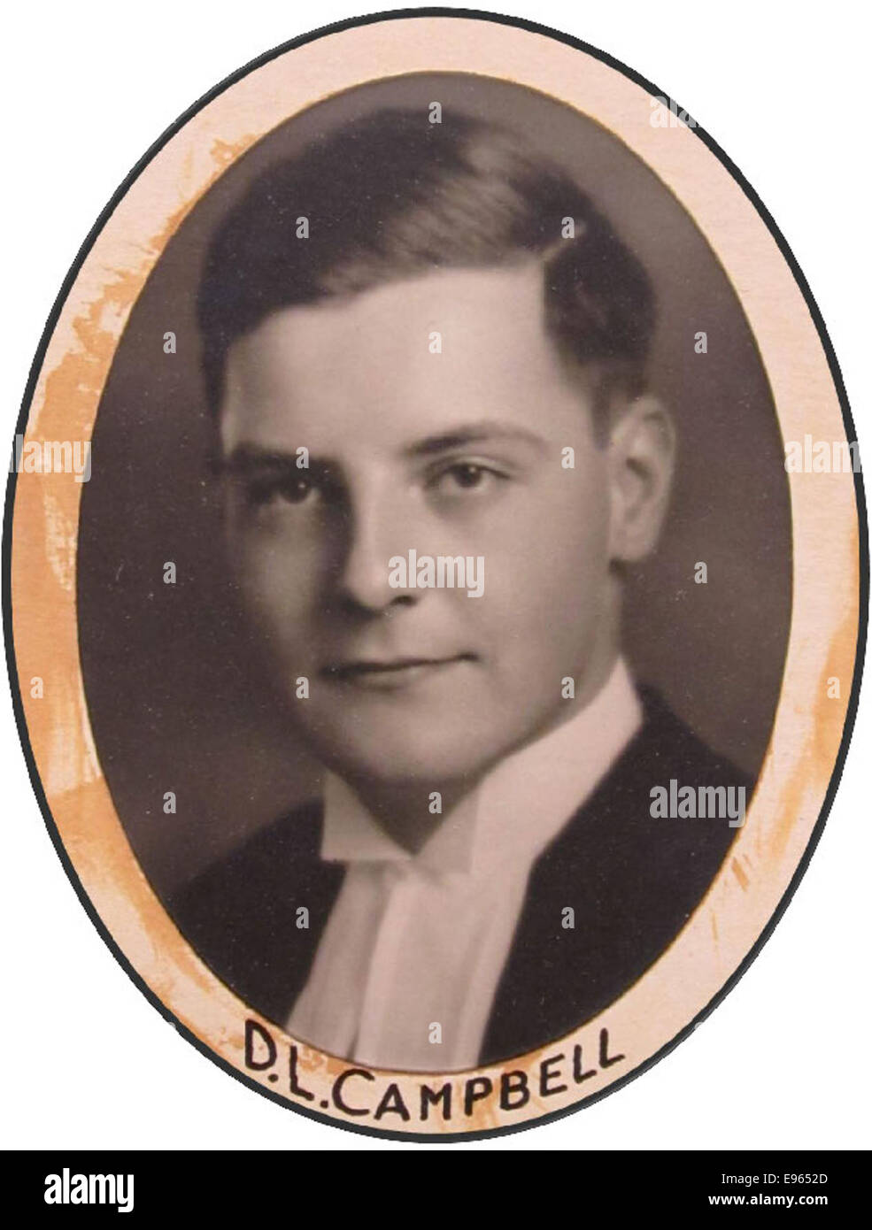 This portrait photograph shows Donald Lane Campbell (1918-2011), an ...